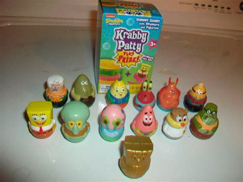 Spongebob Krabby Patty Plus Prize Complete Set Plus Rare Gold Sponge Bob 13 4632146106