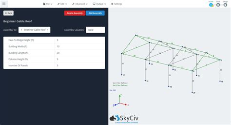 Assembly Templates Skyciv Engineering Assembly Templates Skyciv Engineering
