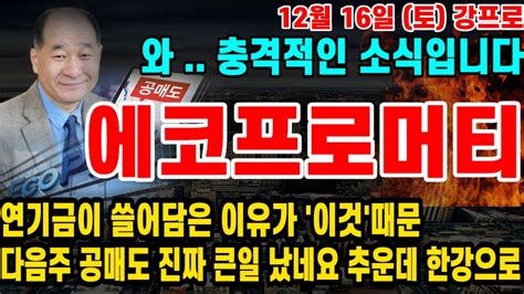 에코프로머티리얼즈 연기금미친매수 시총30조간다 아무리 찾아도 악재가 없다 도저히 믿을수가 없다 에코프로 에코프로비엠 전구체클로즈드루프에코시스템 에코프로