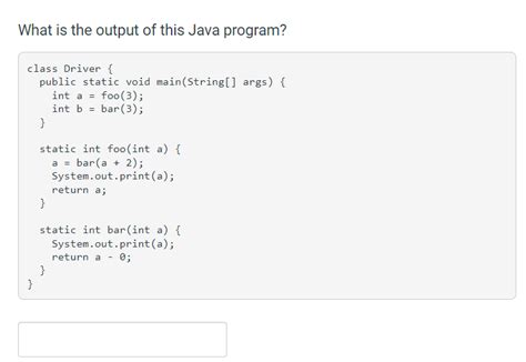 Solved Class Driver Public Static Void Mainstring