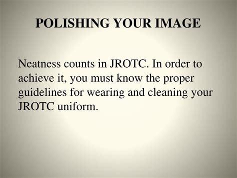 PPT Proper Wear JROTC Uniform And Personal Appearance PowerPoint Presentation ID 6399872