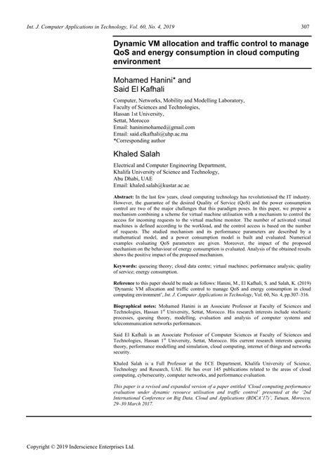 Pdf Dynamic Vm Allocation And Traffic Control To Manage Qos And