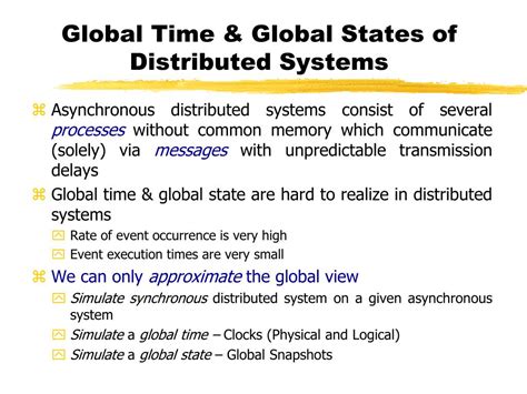 Ppt Distributed Computing Concepts Global Time And State In Distributed Systems Powerpoint
