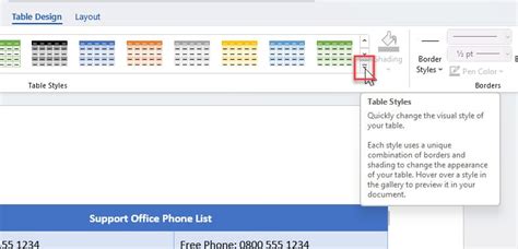Word Table Formatting Excel At Work