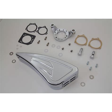 Chrome Wyatt Gatling Air Cleaner Assembly 34 1848 Vital V Twin Cycles