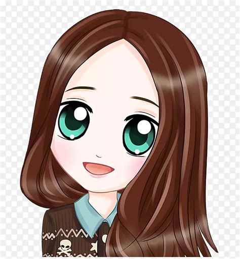 卡通手绘q版小女孩漫画png图片素材下载图片编号qpvdralq 免抠素材网