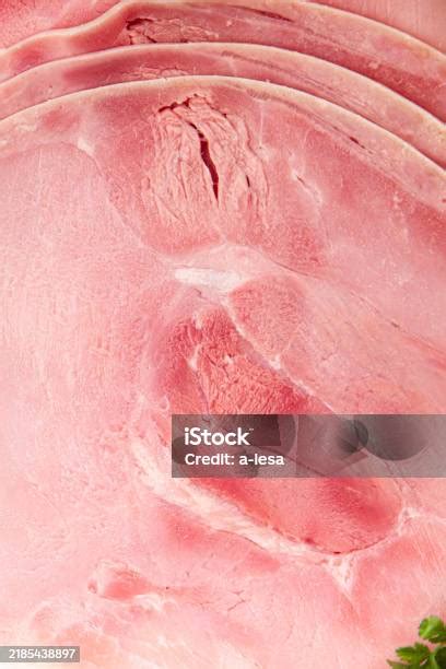 햄 슬라이스 돼지 고기 신선한 맛좋은 음식 요리 맛있는 식도락가 음식 배경 테이블에 소박한 음식 평면도 복사 공간 건강한 생활방식에 대한 스톡 사진 및 기타 이미지 Istock