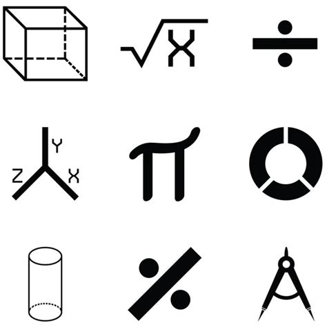 9 888 927 Science Math Symbols Vector Images Depositphotos