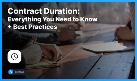 Contract Duration Everything You Need To Know Best Practices 2023 Signhouse