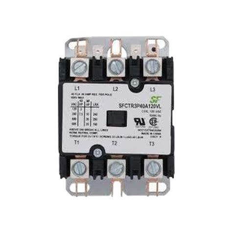 Trane Contactor 3p 40a 120vac Lug Trn Sfctr3p40a120vl Hvac Parts