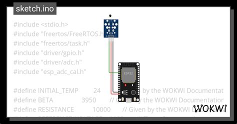 AC ON Thermometer Wokwi ESP STM Arduino Simulator