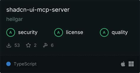 Shadcn Ui Mcp Server Mcp Server