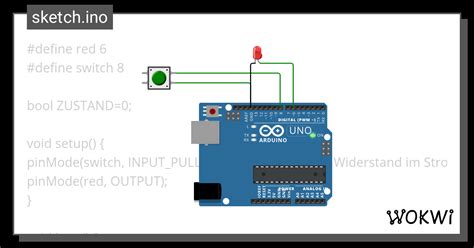 Schalter LED Wokwi ESP32 STM32 Arduino Simulator