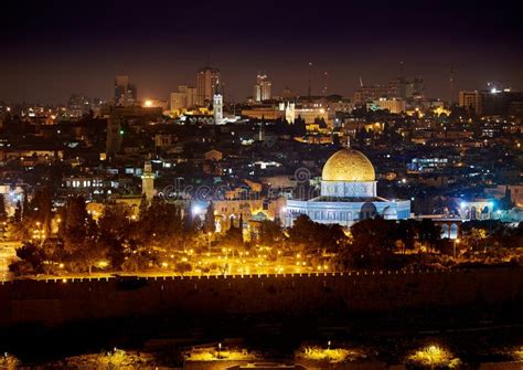 Jerusalem At Night Stock Image Image Of History Dome 53453893