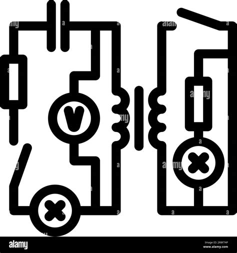 Electric Circuit Electrical Engineer Line Icon Vector Illustration Stock Vector Image And Art Alamy