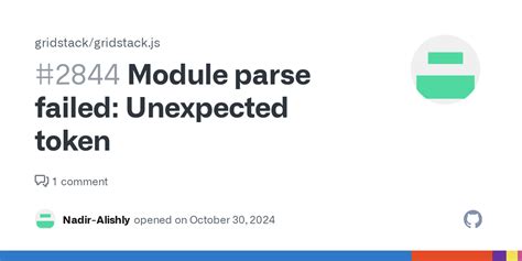 Module Parse Failed Unexpected Token · Issue 2844 · Gridstack