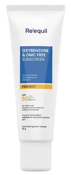 Reequil Oxybenzone And Omc Free Sunscreen Spf 50 Ingredients