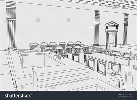 Easy Courtroom Drawing