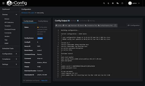Rconfig Network Configuration Management