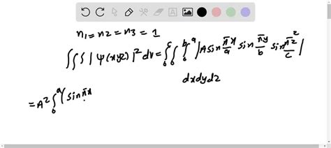 ⏩solvedconsider A Particle With A Wave Function ψx Y Znxyz Numerade