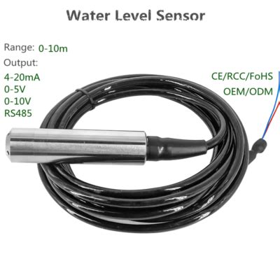 Water Level Sensor MA V RS M Range Hydrostatic Level Sensor Fuel Sensor For Water