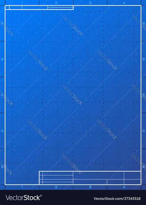 Blank Blueprint Paper For Drafting Royalty Free Vector Image