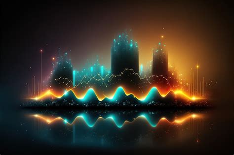 Premium Photo Abstract Sound Waves Frequency Audio Waveform Music Wave Hud Interface Elements