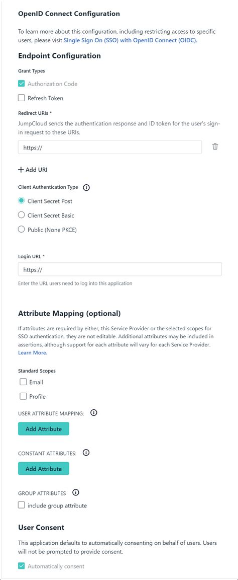 SSO With OIDC JumpCloud