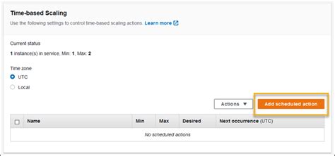 Scheduled Auto Scaling Actions Aws Elastic Beanstalk