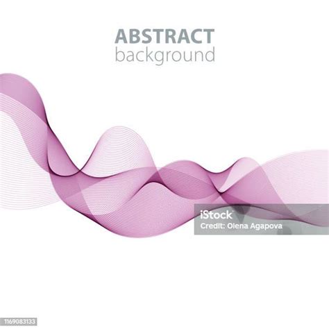 보라색 추상파 배경 브로셔 웹 사이트 전단지 디자인에 대한 흔들린 라인 투명 선 곡선에 대한 스톡 벡터 아트 및 기타 이미지 곡선 동작 활동 라이브 스트리밍 Istock