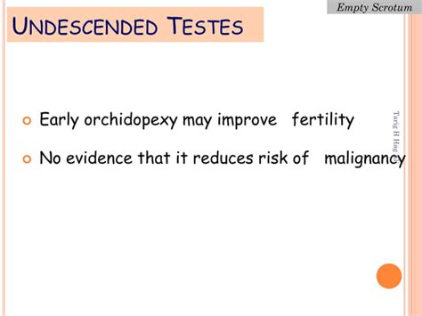 Empty Scrotum Tutorial Ppt