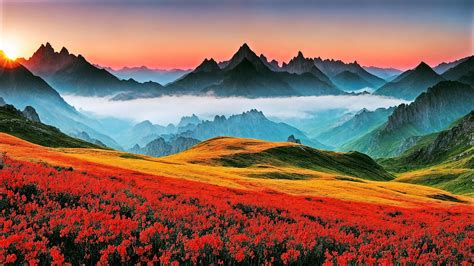 Landschaft Berge Sonnenuntergang Kostenloses Bild Auf Pixabay