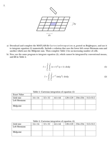 5 Dx A Download And Complete The Matlab File