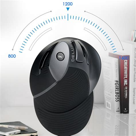 Delux M618 Gx Ergonomic Vertical Wireless Mouse 6 Vicedeal