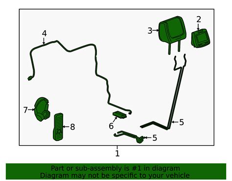 2020 2021 Gmc Acadia Headrest And Video Screen Assembly 84690251
