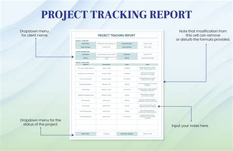 Project Tracking Report Templates In Google Sheets Excel Download