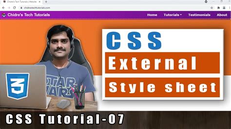 Css External Style Sheet Tutorial Html Link Tag Tutorial Css Tutorial 07