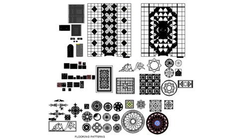 Flooring Tile Patterns Blocks Cad Drawing Details Dwg File Cadbull