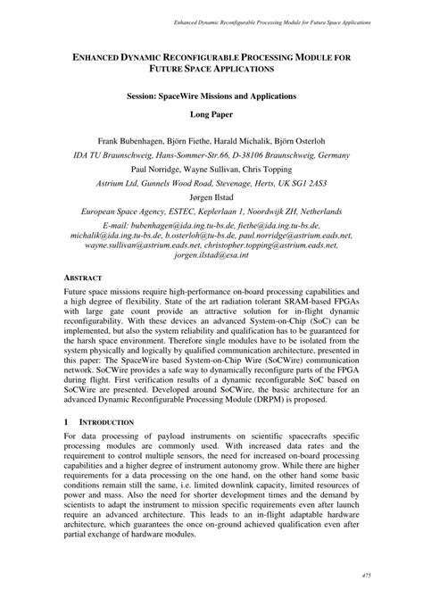 Pdf Enhanced Dynamic Reconfigurable Processing Module For Future