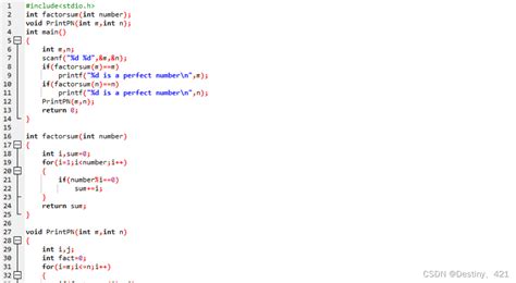 习题6 3 使用函数输出指定范围内的完数行输出给定范围内每个完数的因子累加形式的分解式，每个完数占一行，格式为 完数 因子1 因子2 Csdn博客