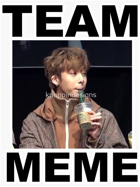 Monsta X Hyungwon Meme Sticker For Sale By Kpoppindesigns Redbubble