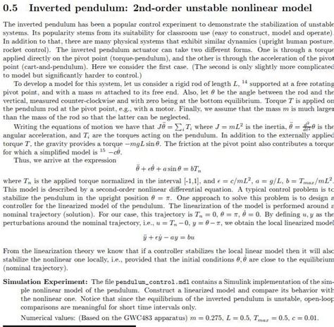 Solved Write A State Space Realization Of The Linearized