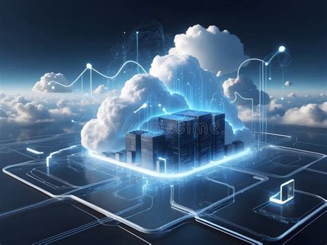 The Power And Potential Of Cloud Computing And Data Storage Stock Illustration Illustration Of