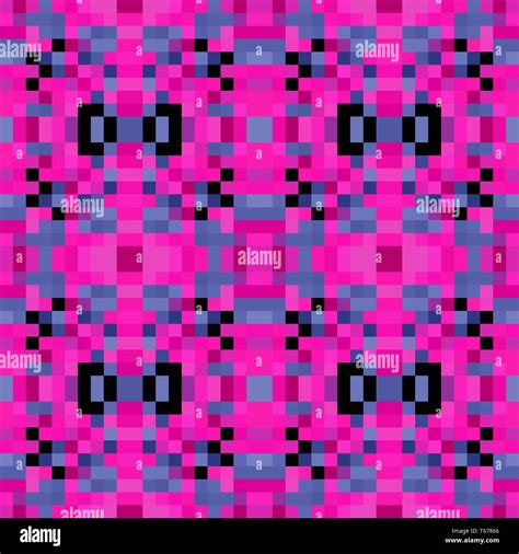 Seamless Pixel Pattern Mosaic Abstract Background With Squares Can Be Used For Wallpaper