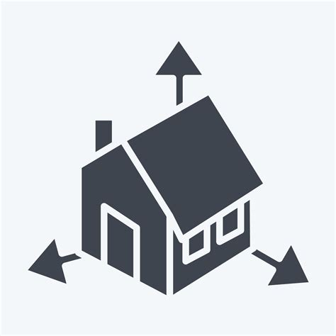 Icon Architectural Design Related To 3d Visualization Symbol Glyph Style Simple Design