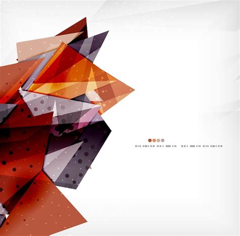 Premium Vector Modern 3d Glossy Overlapping Triangles