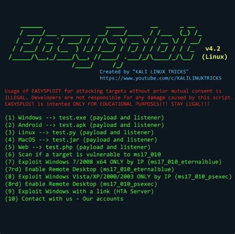 Rahul Raj V K On Linkedin Easysploit Metasploit Penetrationtesting Cybersecuritytools…