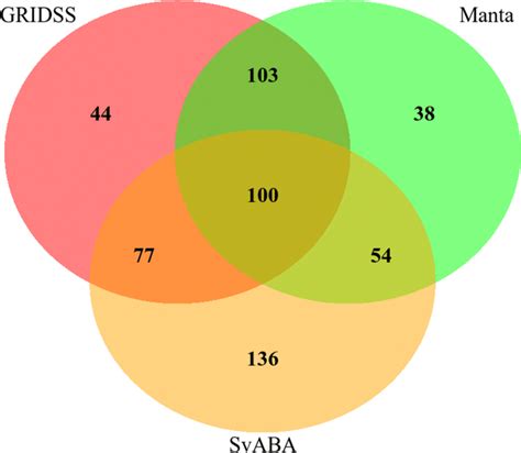 Intersections Of True Positive Insertion Callsets Between Different Sv