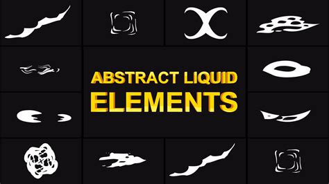 Abstract Liquid Elements Asset Cloud