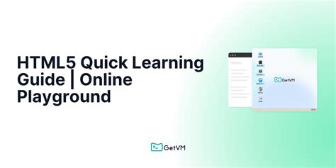Html5 Quick Learning Guide Online Playground